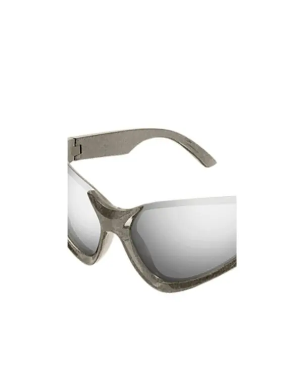 Balenciaga Oval Frame Logo Sunglasses