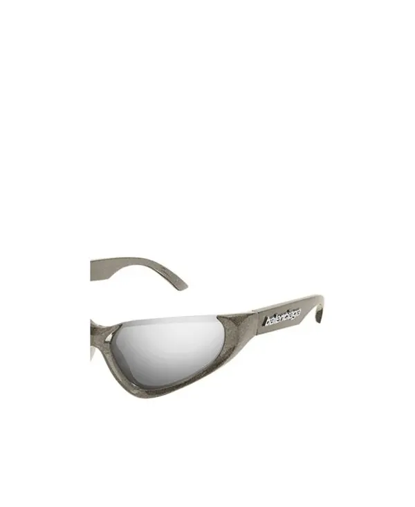 Balenciaga Oval Frame Logo Sunglasses
