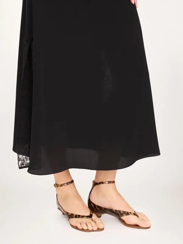 Chloé Jelly Thong Sandals With Ankle Strap - Black-brown