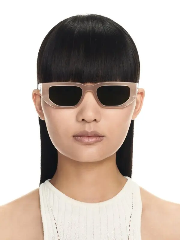 Off-White Greeley Rectangular Frame Sunglasses - Green