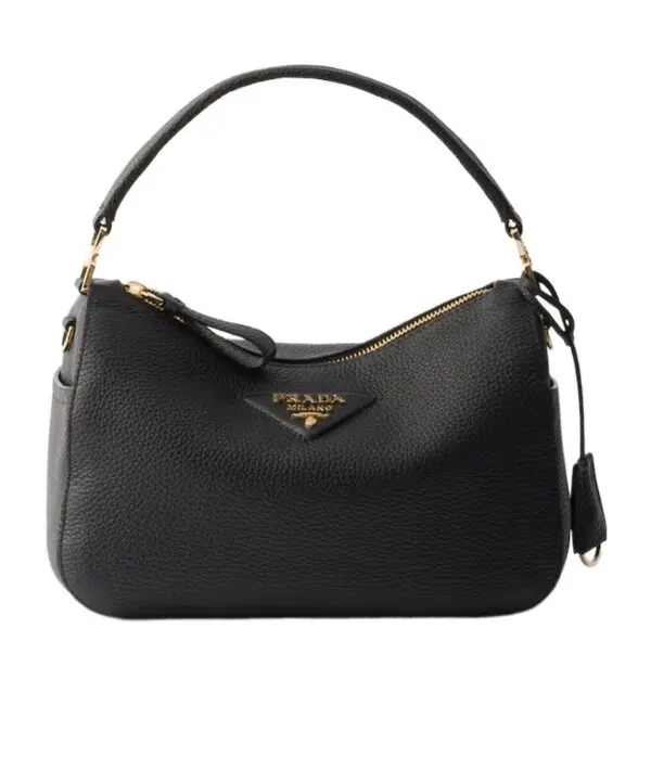 Prada Zip-up Handbag - Black