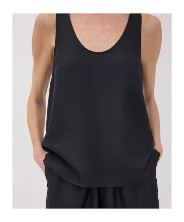 Loulou De Saison Gaby Scoop-neck Silk Top