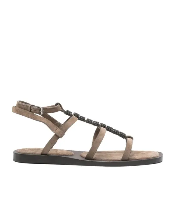 Brunello Cucinelli Strapped Sandals - Brown