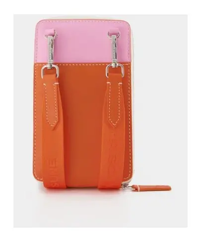 Maison Kitsuné Maison Kitsun Neck Pouch Wallet - Brown