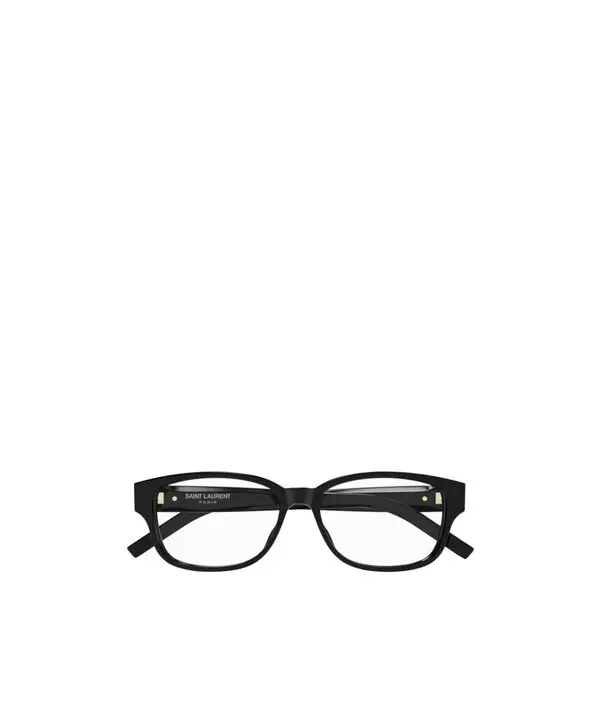 Saint Laurent Rectangle Full Rim Eyeglasses - Black