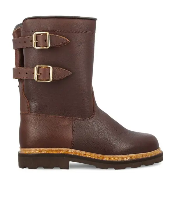Paraboot Sanglier Double-buckle Leather Boots
