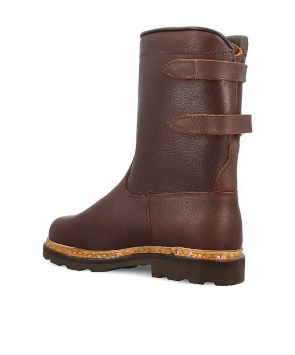 Paraboot Sanglier Double-buckle Leather Boots