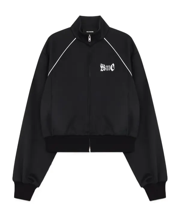We11Done Embroidered Stand Collar Zip-up Jacket