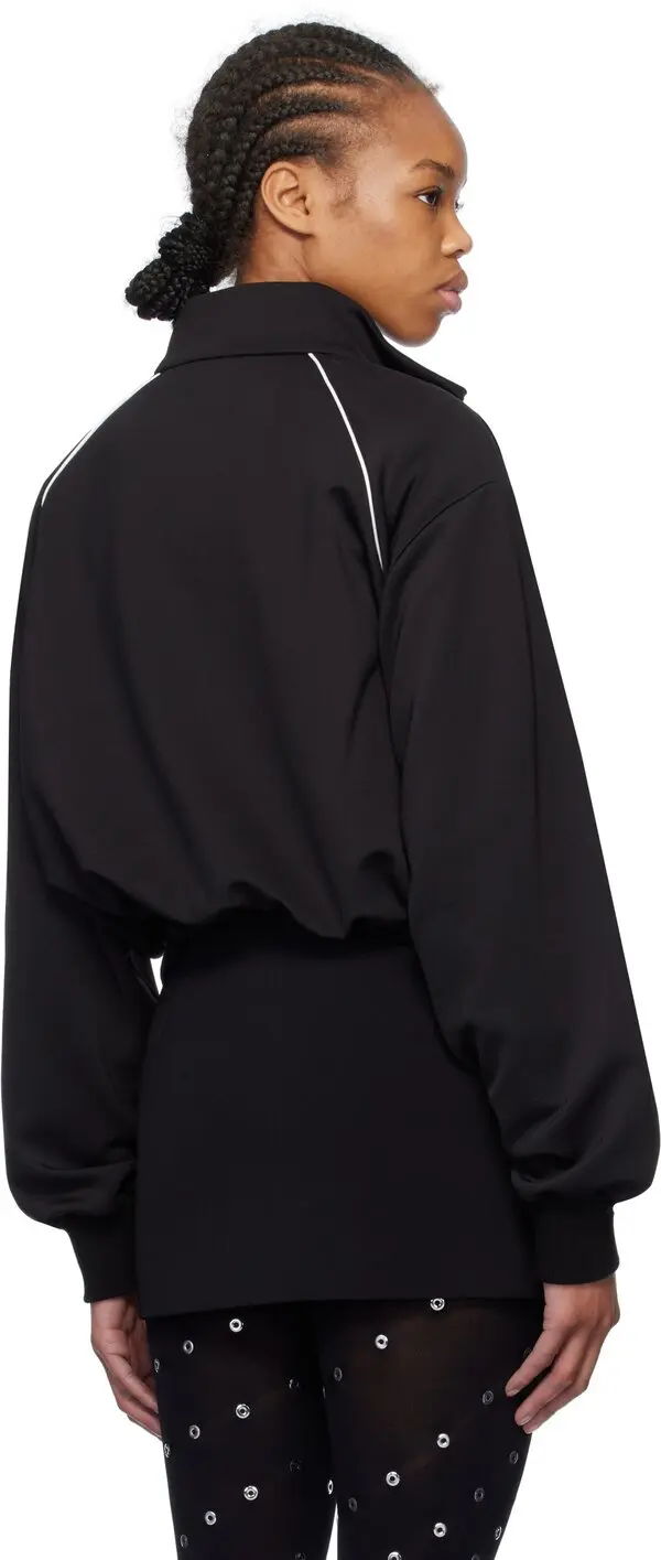 We11Done Embroidered Stand Collar Zip-up Jacket