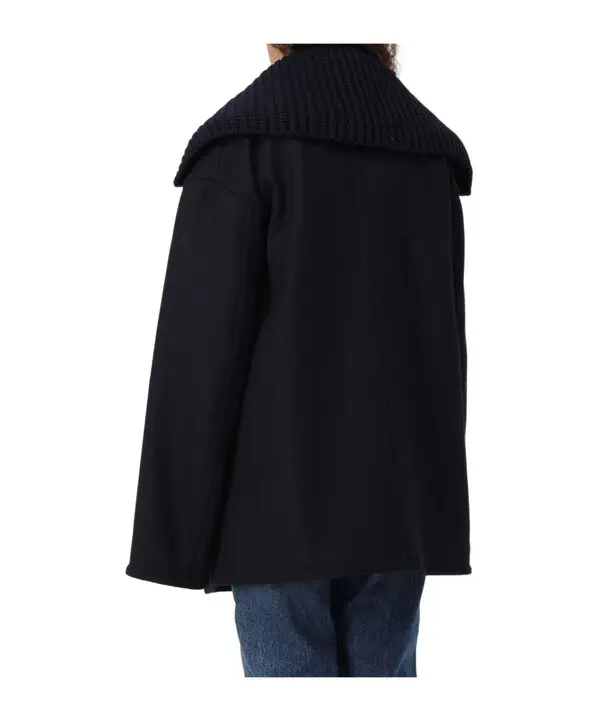 Dsquared2 Double Breasted Long Sleeve Coat - Navy