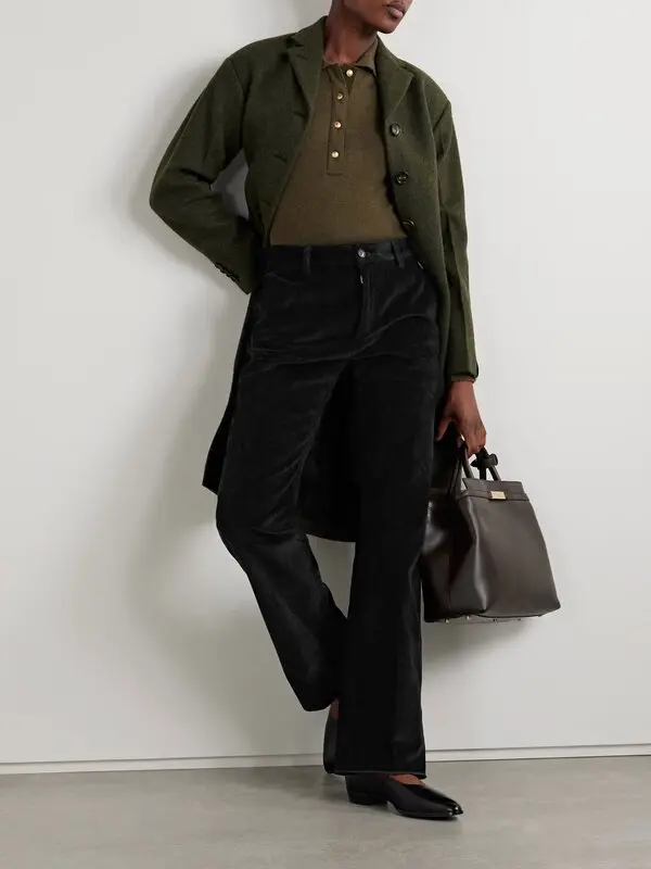 Bally Cotton Corduroy Flared Pants