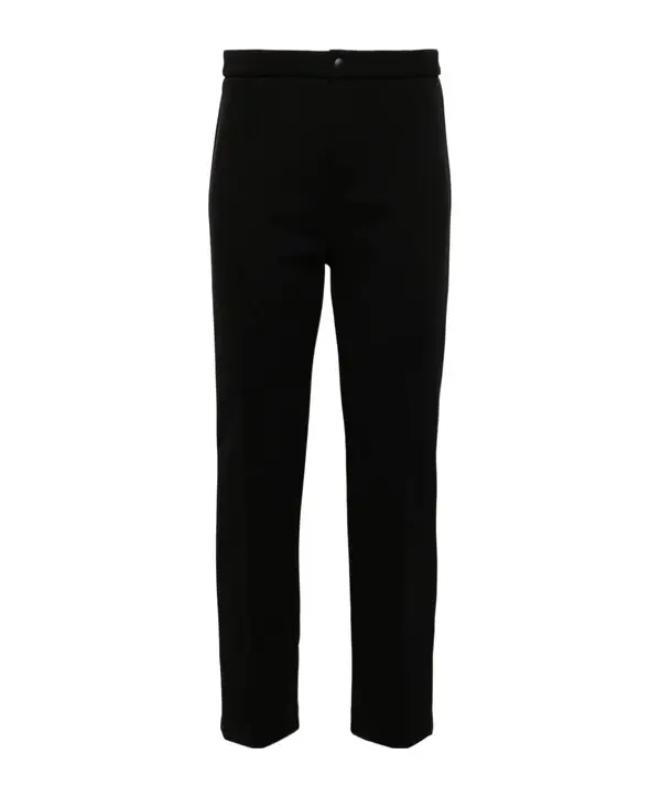Wardrobe.NYC Seam Detail Stretch Scuba Jersey Trousers - Black