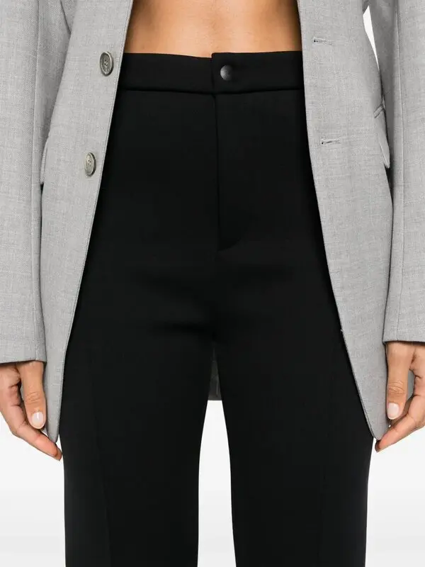 Wardrobe.NYC Seam Detail Stretch Scuba Jersey Trousers - Black