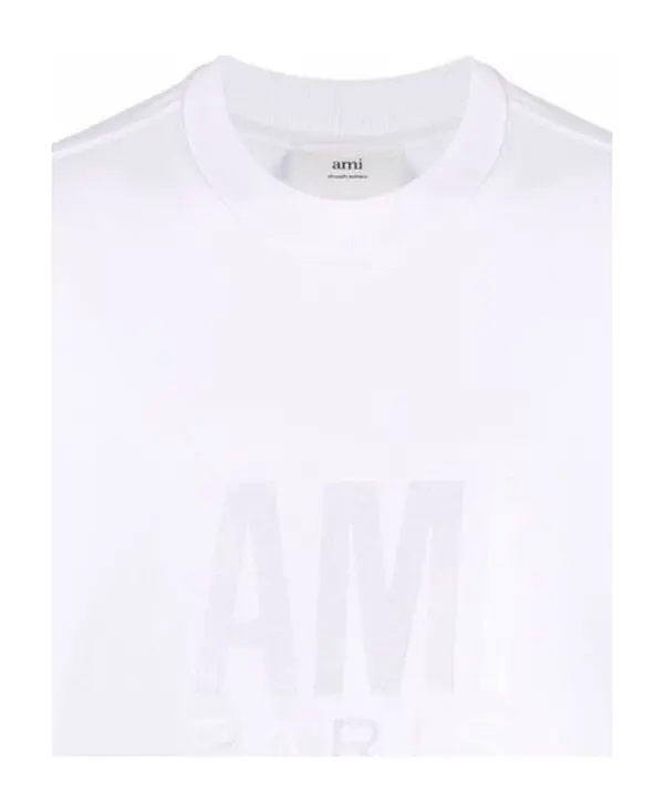 AMI Paris Tonal Logo-embroidered Sweatshirt