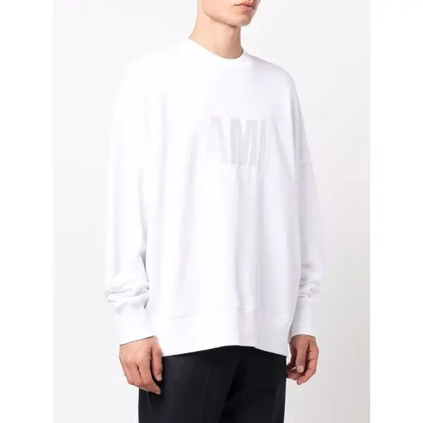 AMI Paris Tonal Logo-embroidered Sweatshirt