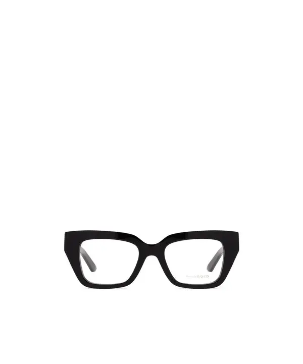 Alexander McQueen Square Frame Eyeglasses - Black