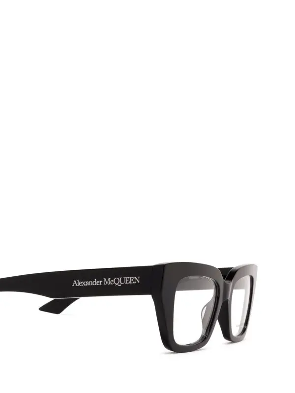 Alexander McQueen Square Frame Eyeglasses - Black