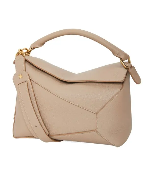Loewe Puzzle Bag In Soft Grained Calfskin - Brown