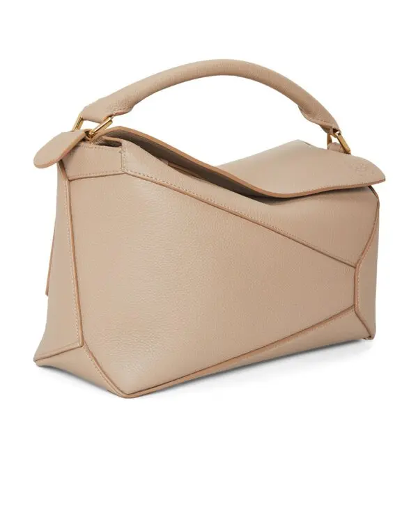 Loewe Puzzle Bag In Soft Grained Calfskin - Brown