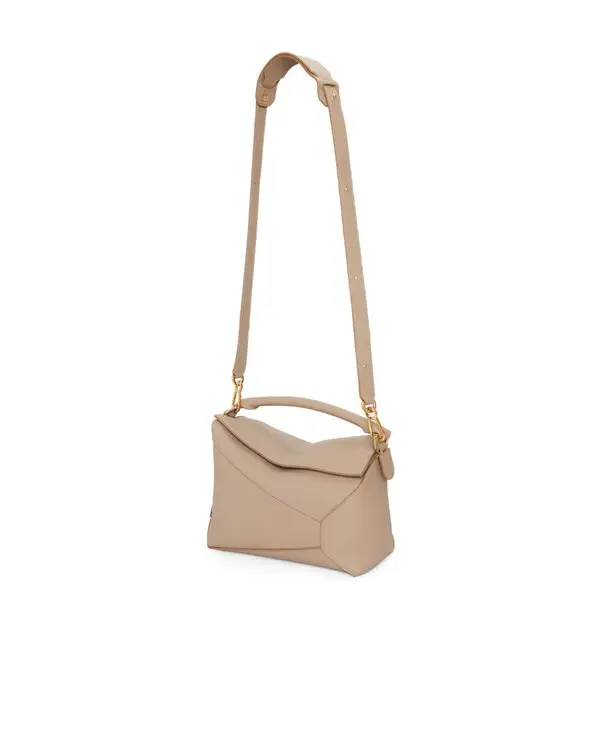 Loewe Puzzle Bag In Soft Grained Calfskin - Brown