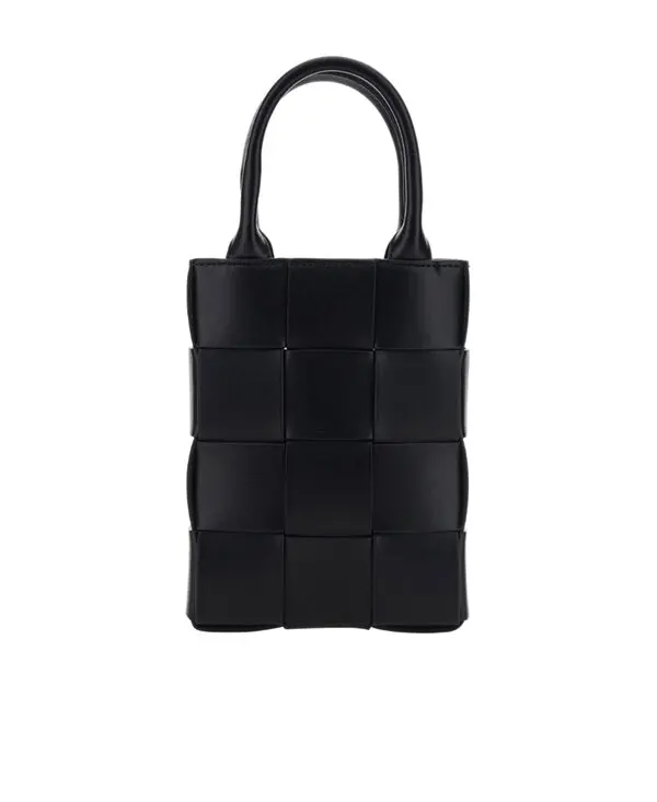 Bottega Veneta Mini Cassette Shoulder Bag - Black