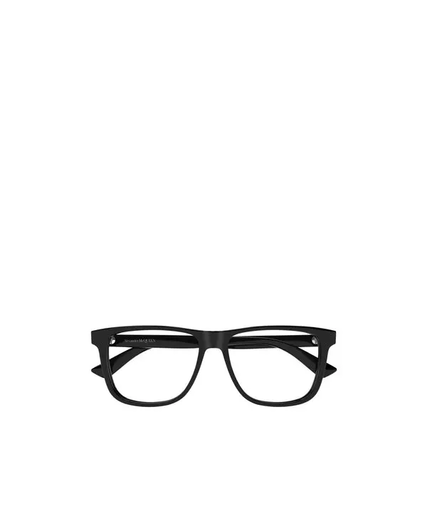 Alexander McQueen Square Frame Eyeglasses - Black