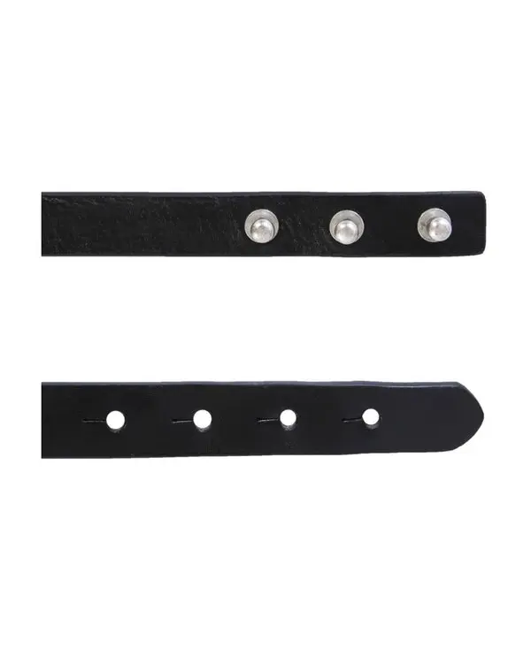 Dsquared2 Logo Plaque Leather Belt