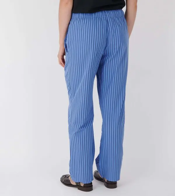 TEKLA Striped Poplin Pajama Pants