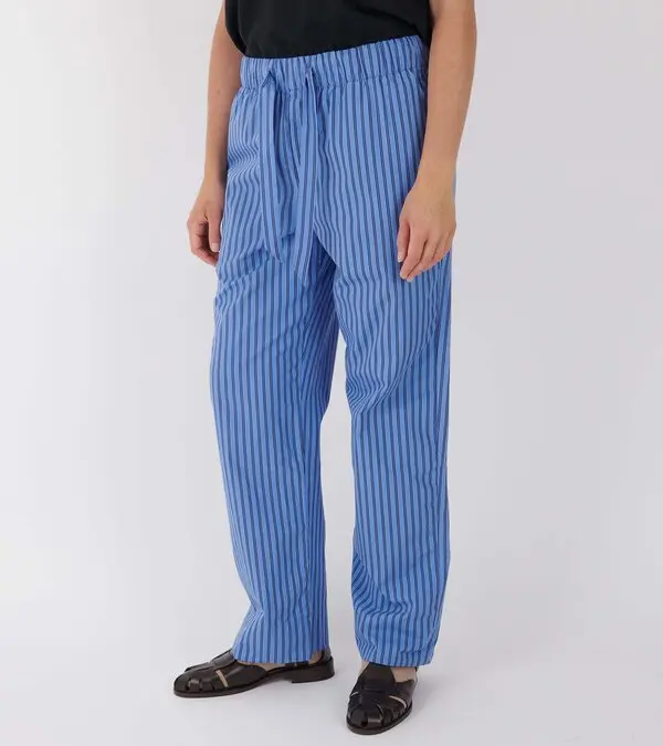 TEKLA Striped Poplin Pajama Pants