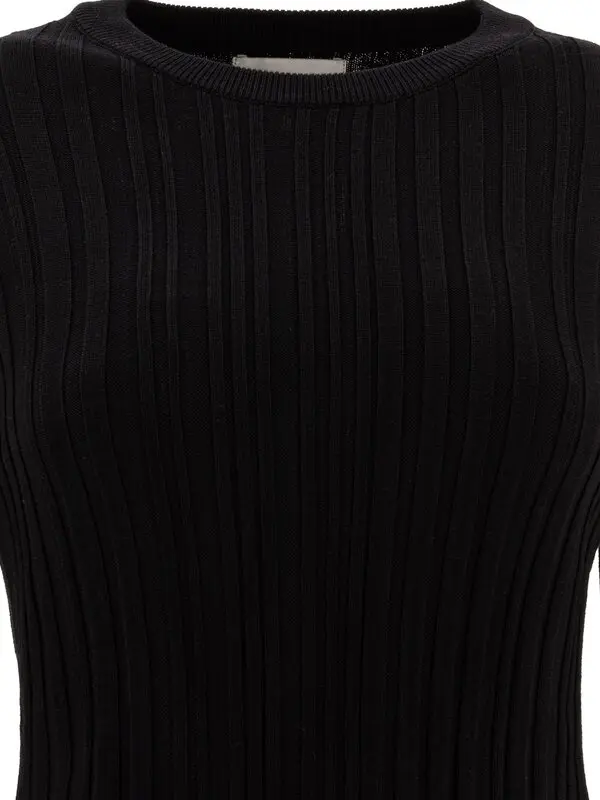LOULOU STUDIO Elsa Ribbed Long Sleeve Top