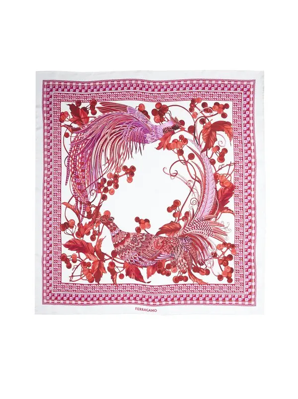 FERRAGAMO Pattern Silk Scarf