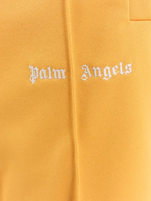 Palm Angels Logo-printed Elasticated Waist Track Pants - Orange