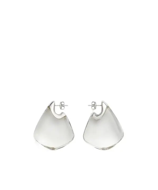 Bottega Veneta Fin Earrings - Transparent