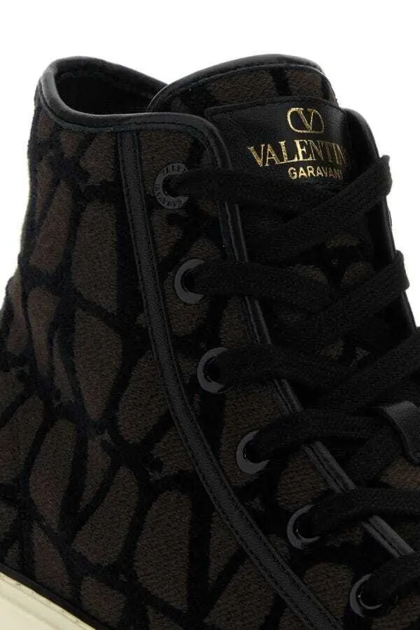 Valentino Garavani Vlogo High-top Sneakers - Black