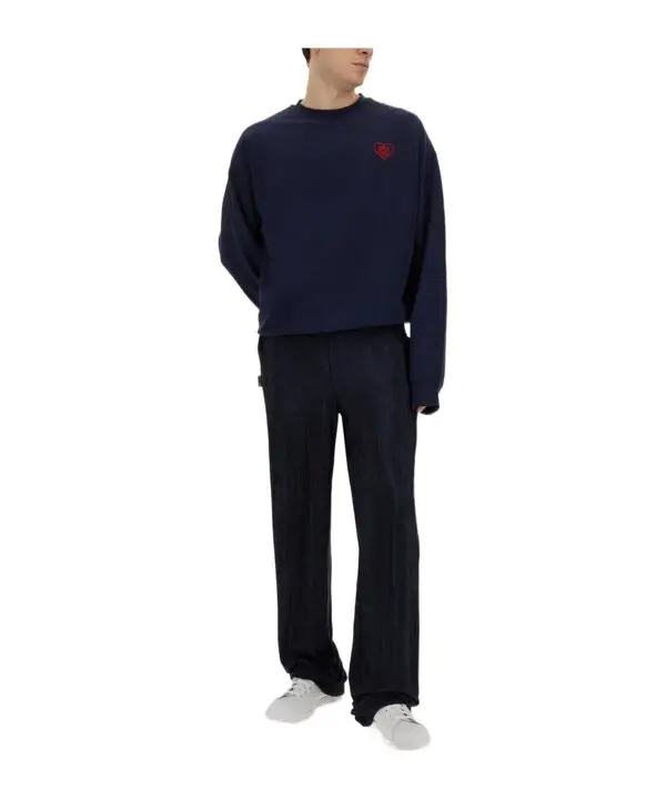 FAMILY FIRST Tailored Pleated Trousers - Black