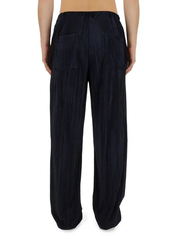 FAMILY FIRST Tailored Pleated Trousers - Black