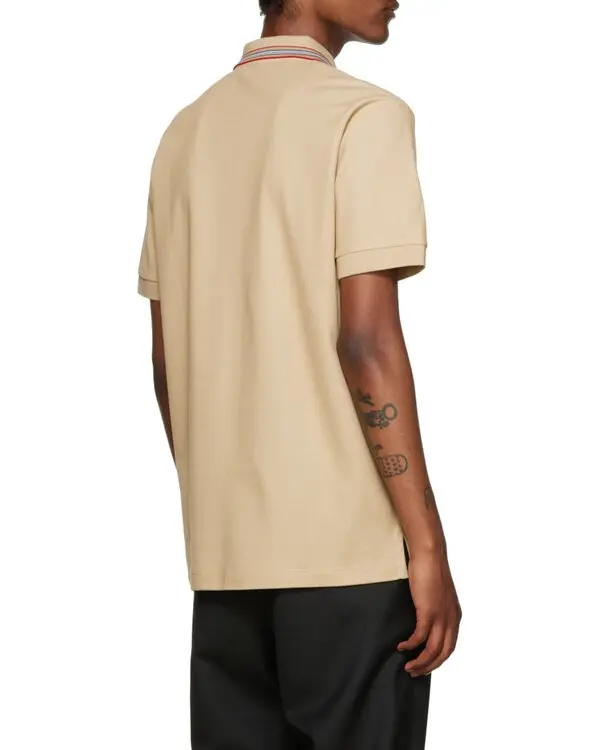 Burberry Logo Embroidered Short Sleeved Polo Shirt