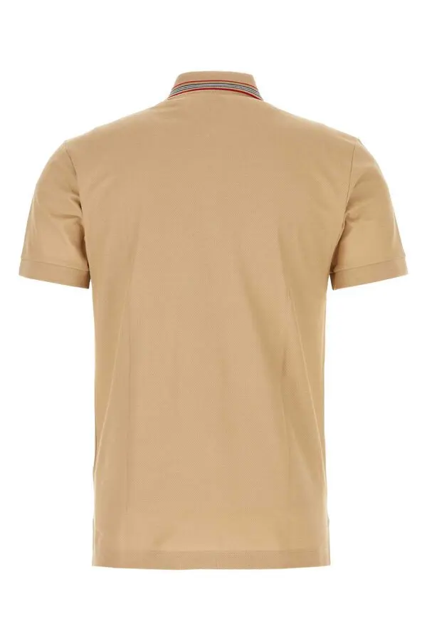 Burberry Logo Embroidered Short Sleeved Polo Shirt