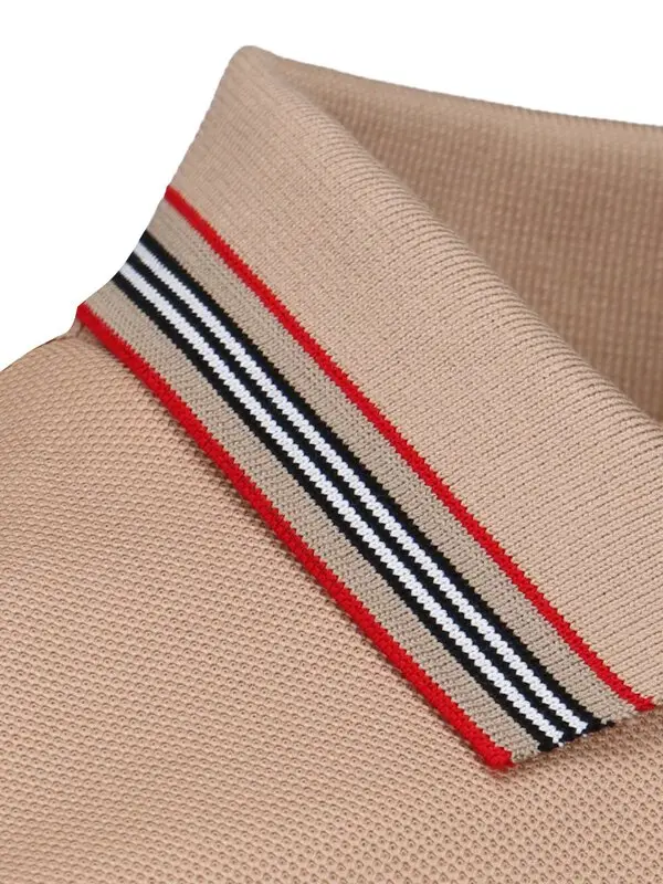 Burberry Logo Embroidered Short Sleeved Polo Shirt