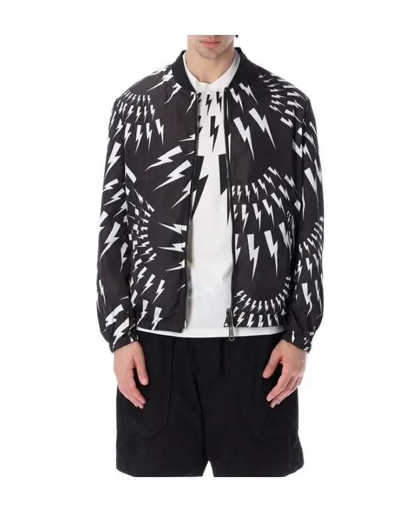 Neil Barrett Thunderbolt Print Bomber Jacket