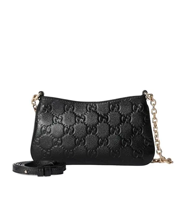 Gucci Gg Emblem Super Mini Shoulder Bag