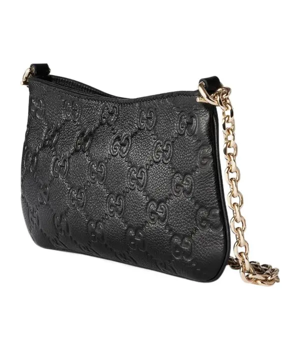 Gucci Gg Emblem Super Mini Shoulder Bag