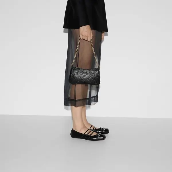 Gucci Gg Emblem Super Mini Shoulder Bag