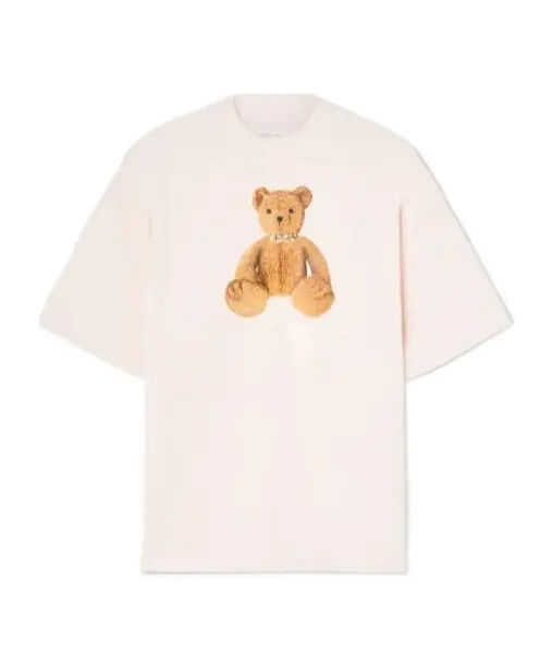 Palm Angels Bear In Mind" Graphic T-shirt - Soft Pink - Brown