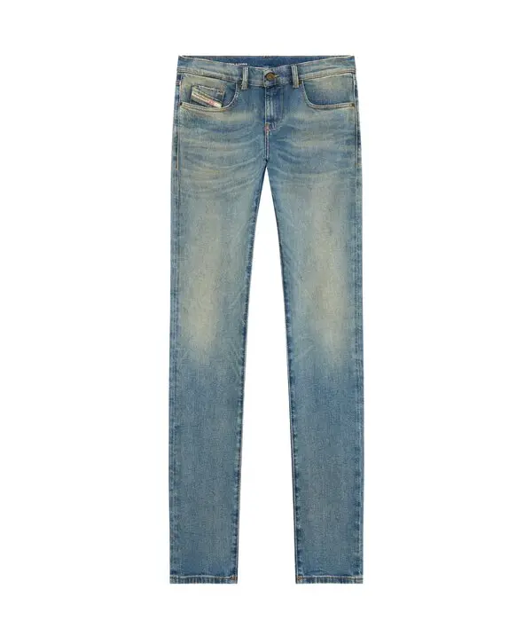 DIESEL® D-strukt 09h50 Mid-rise Slim-fit Jeans - Gray