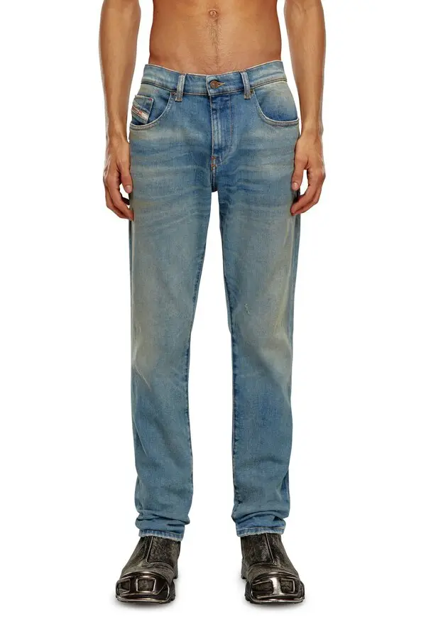 DIESEL® D-strukt 09h50 Mid-rise Slim-fit Jeans - Gray
