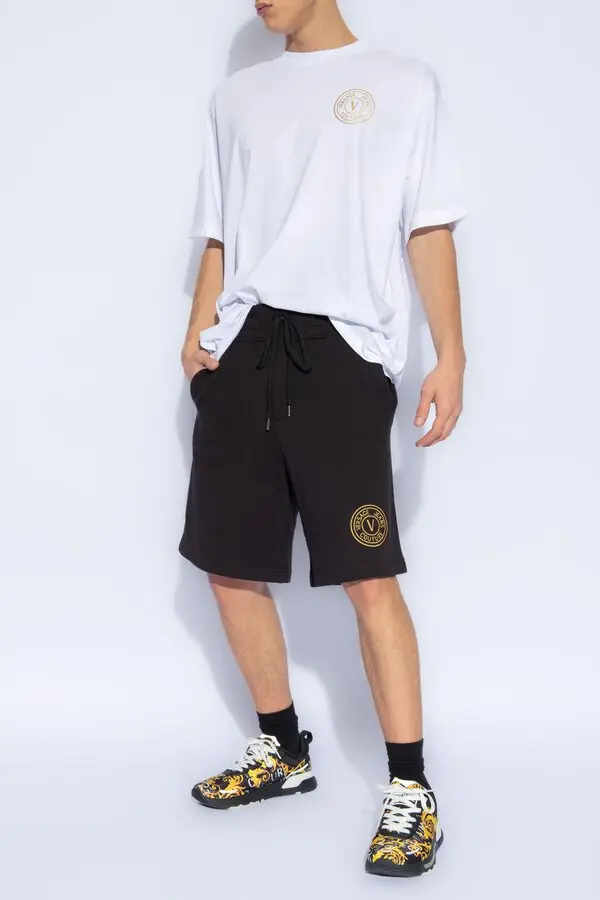 Versace V-emblem Crewneck T-shirt - White