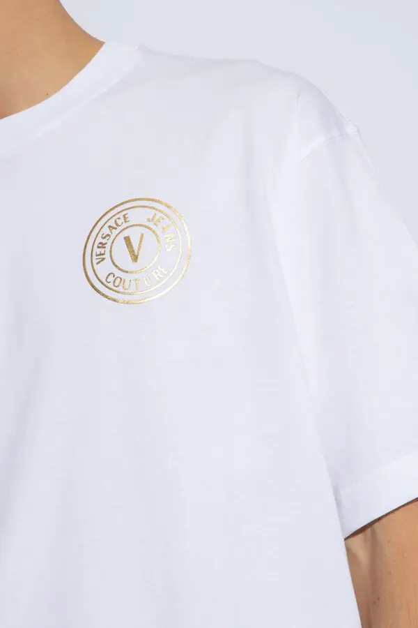 Versace V-emblem Crewneck T-shirt - White