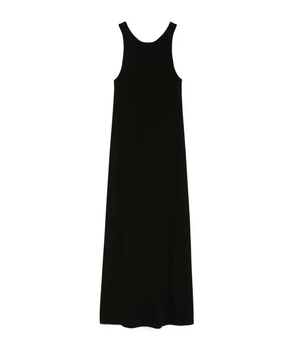 Max Mara Pompei Crewneck Sleeveless Maxi Dress - Black