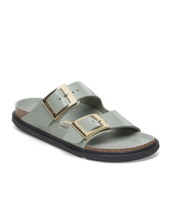BIRKENSTOCK Karl Lagerfeld Arizona Droplet Buckle Sandals - Sage